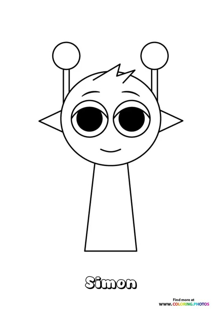 Simon Sprunki - Coloring Pages for kids