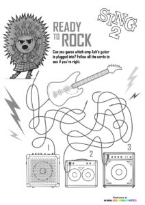 Sing 2 - Coloring Pages for kids | Free and easy print or download