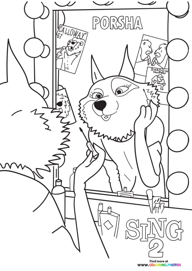 Sing 2 - Coloring Pages for kids | Free and easy print or download