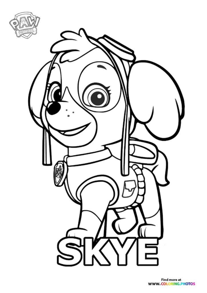 Paw Patrol: The Movie coloring pages for kids | Free print or download