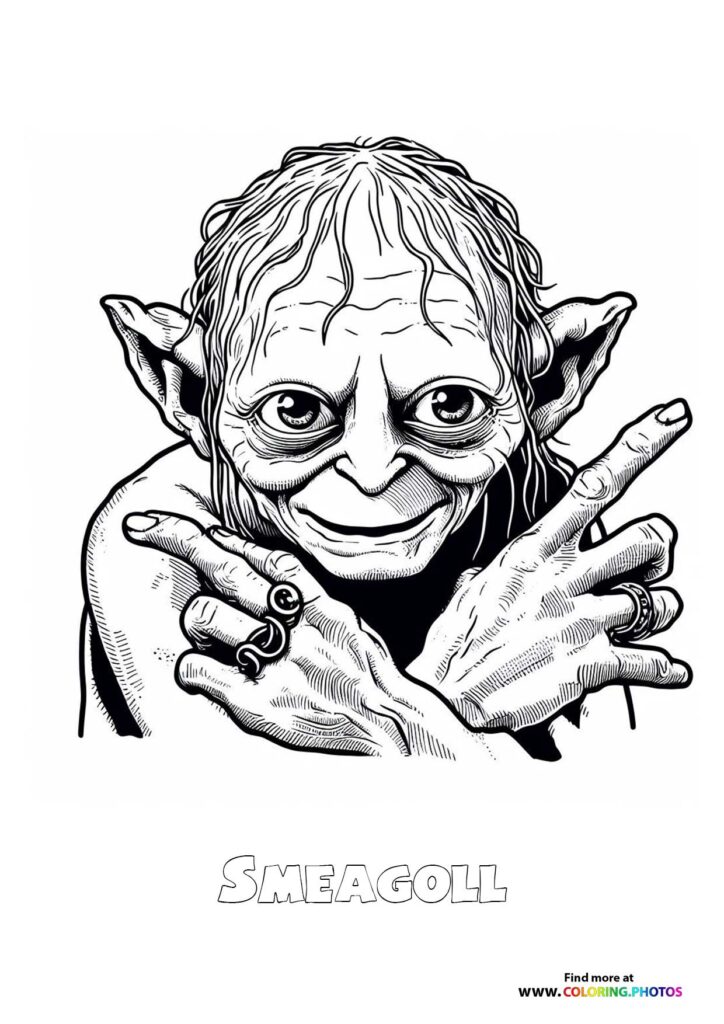 Smeagoll - Coloring Pages for kids