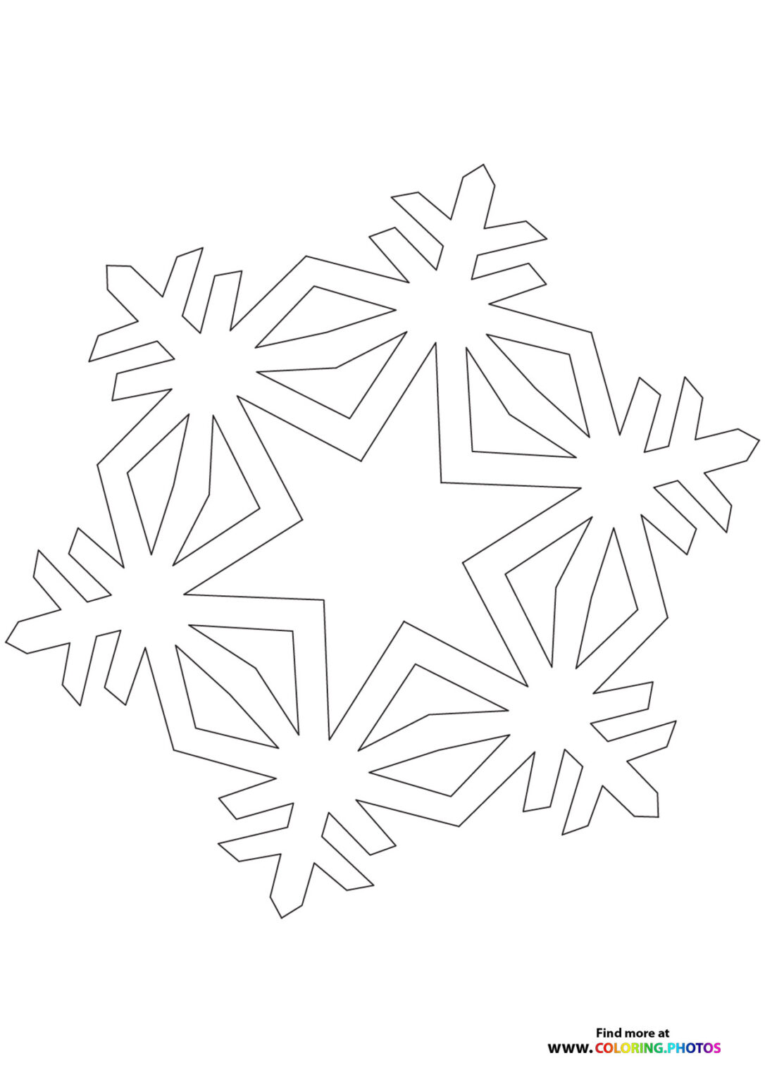 Snowflakes - Coloring Pages for kids | Free and easy print or download