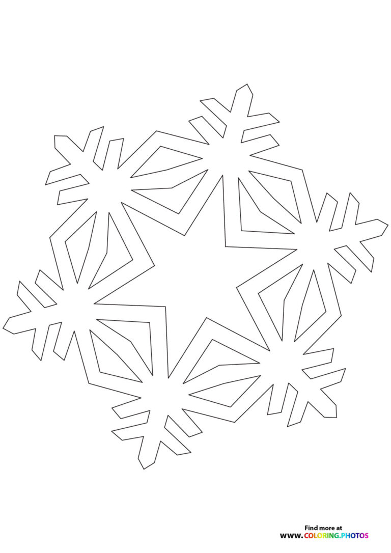 Snowflakes - Coloring Pages for kids | Free and easy print or download