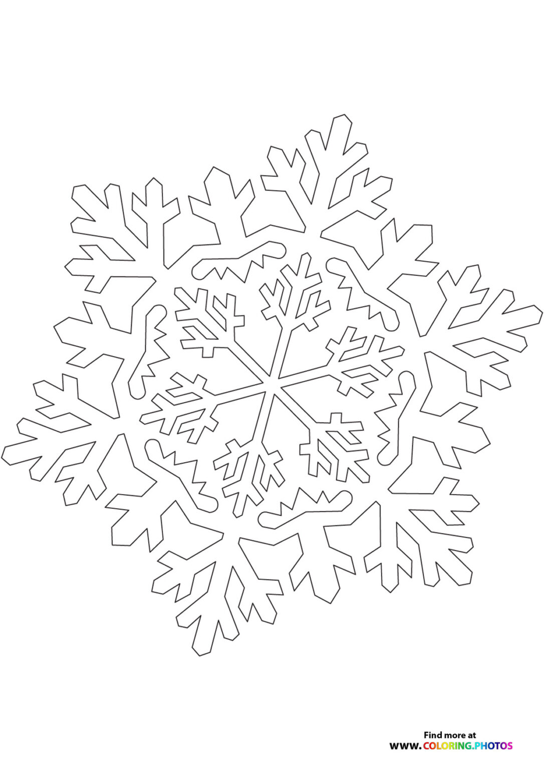 Snowflakes - Coloring Pages for kids | Free and easy print or download
