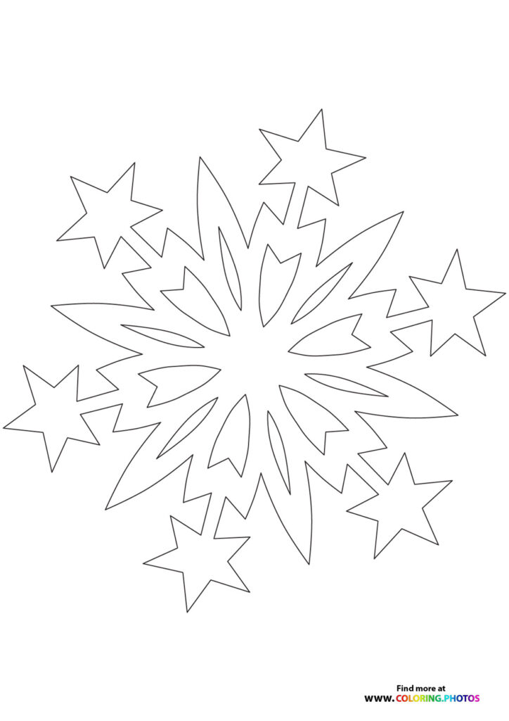 Snowflakes - Coloring Pages for kids | Free and easy print or download