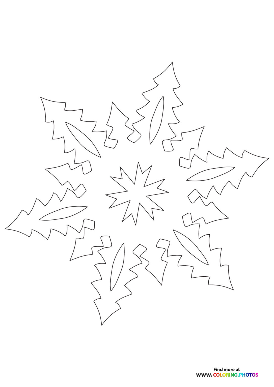 Snowflakes - Coloring Pages for kids | Free and easy print or download