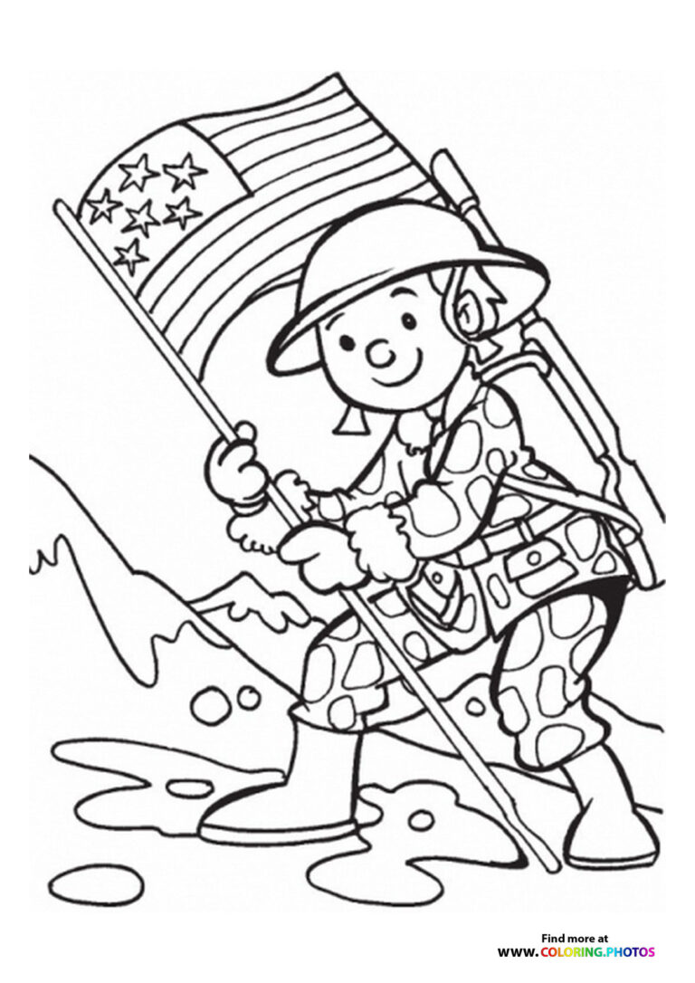Veterans Day - Coloring Pages for kids | Free and easy print or download