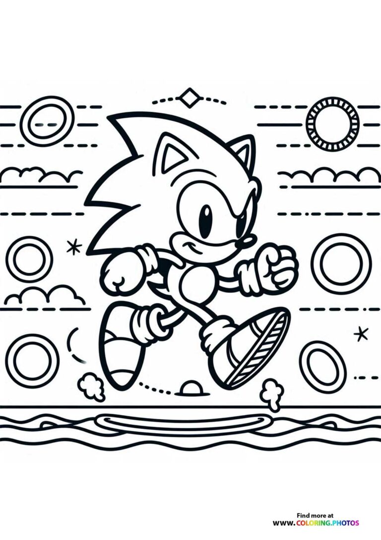 Free Sonic the Hedgehog Coloring Pages: Printable PDFs for Kids
