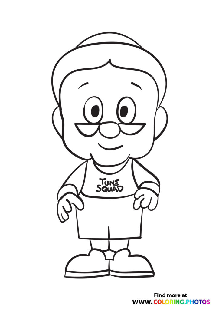 Tune Squad Granny - Space Jam: A new legacy - Coloring Pages for kids