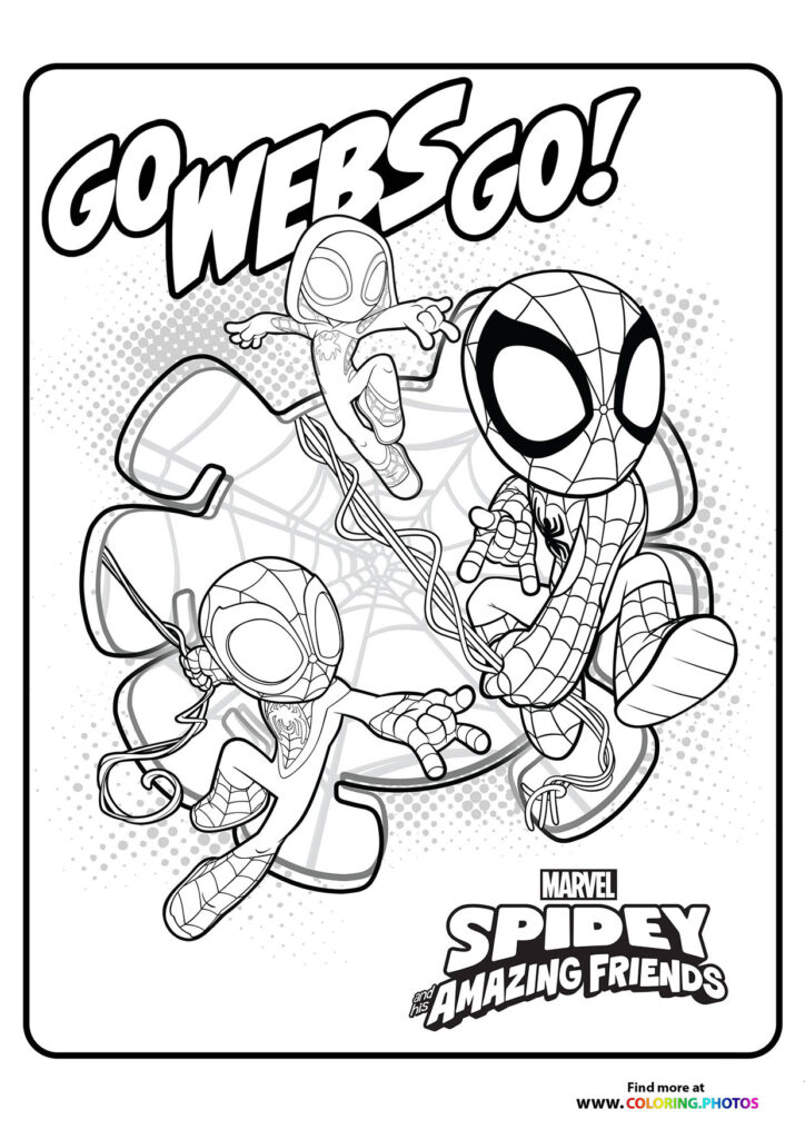 Free Spidey and His Amazing Friends Coloring Pages - Print or download
