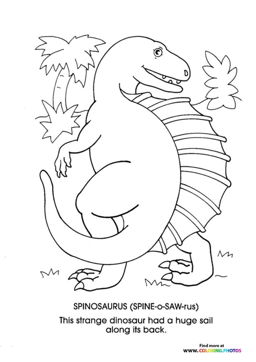 Spinosaurus - Coloring Pages for kids