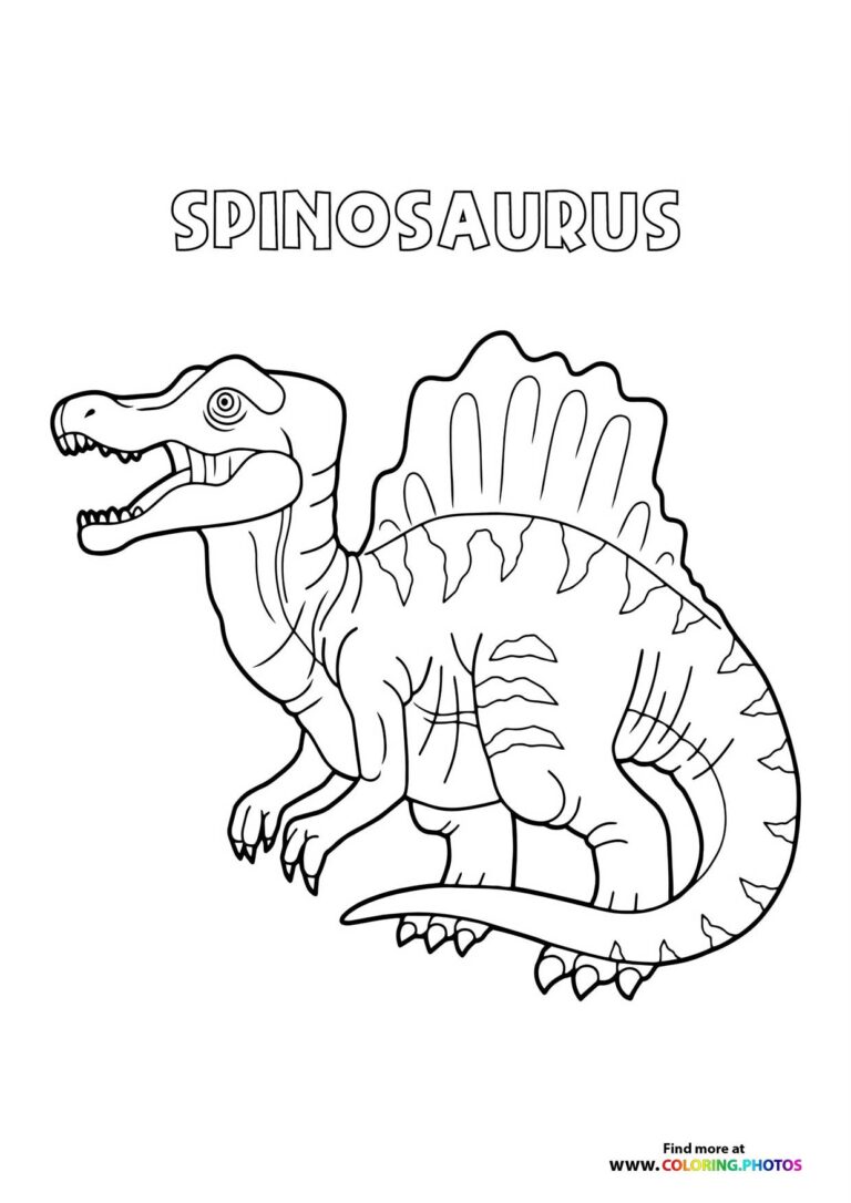 Spinosaurus dinosaur - Coloring Pages for kids