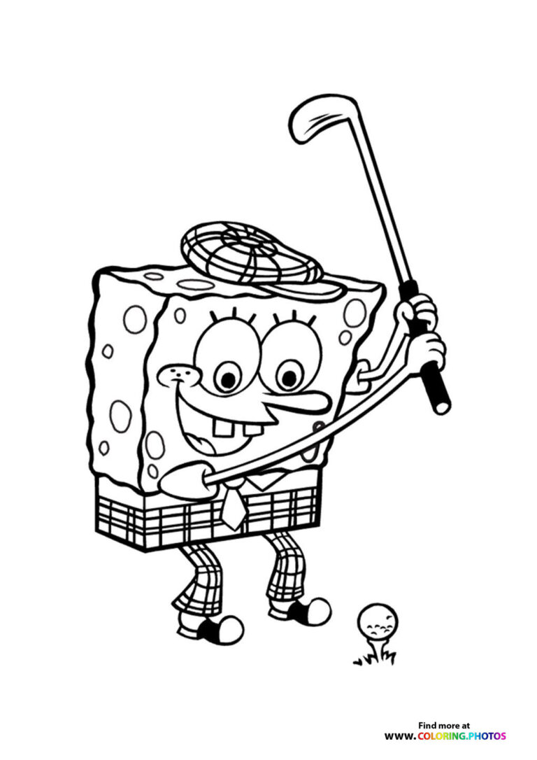 Golf - Coloring Pages for kids | 100% free print or download