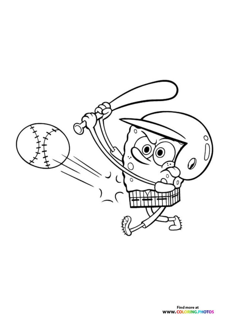 Baseball - Coloring Pages for kids | 100% free print or download