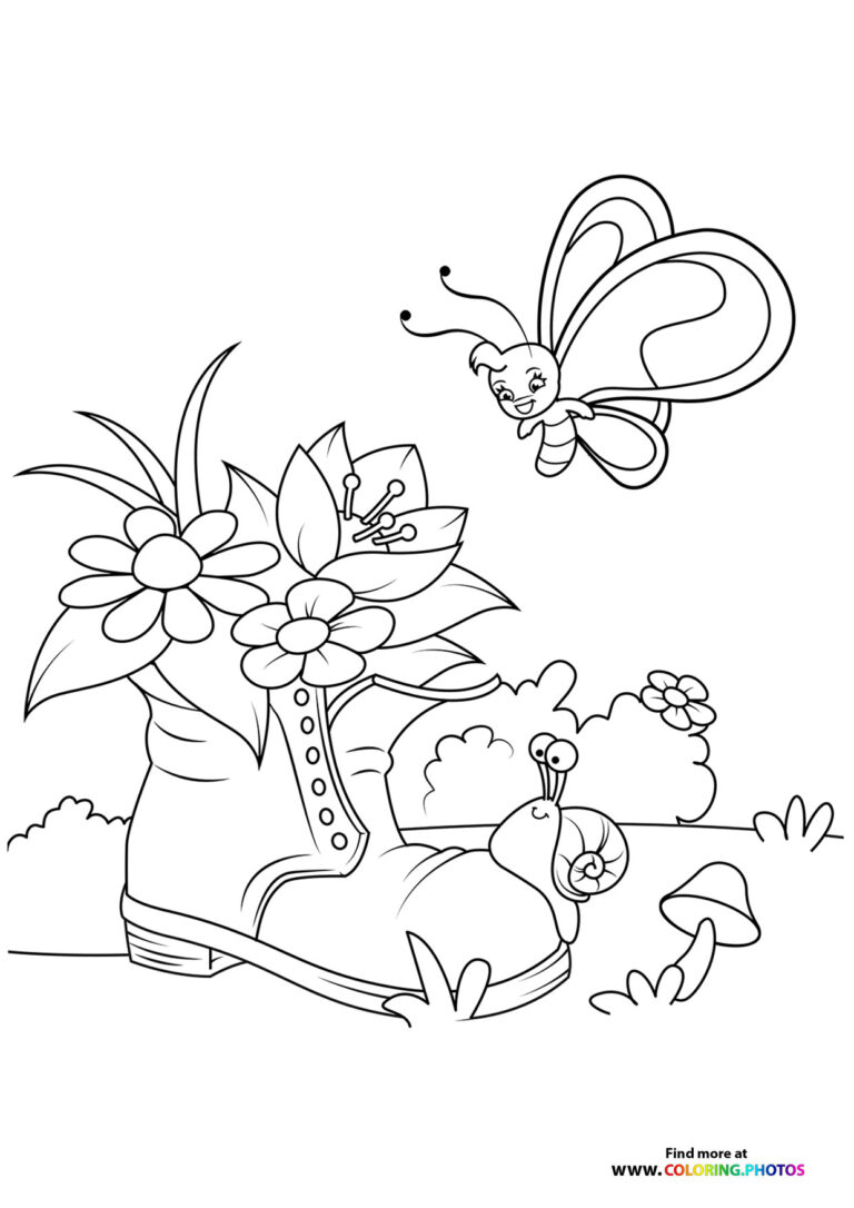 Spring - Coloring Pages for kids | Free and easy print or download
