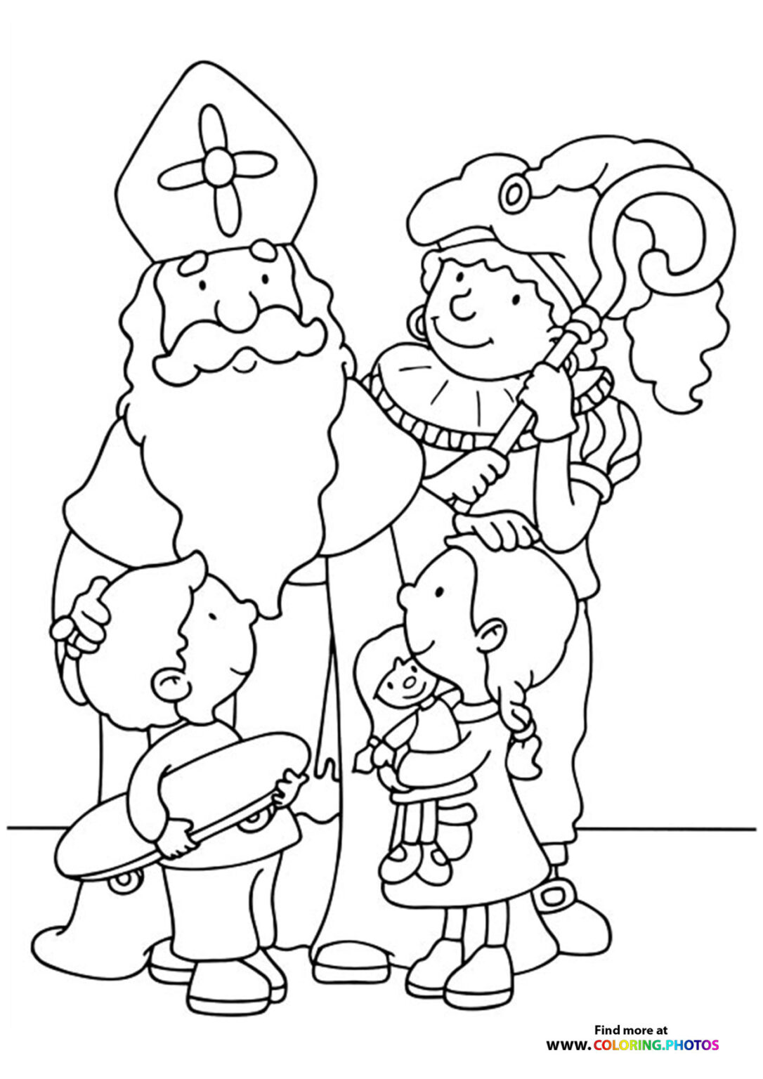 Saint Nicholas Day - Coloring Pages for kids | Free and easy print