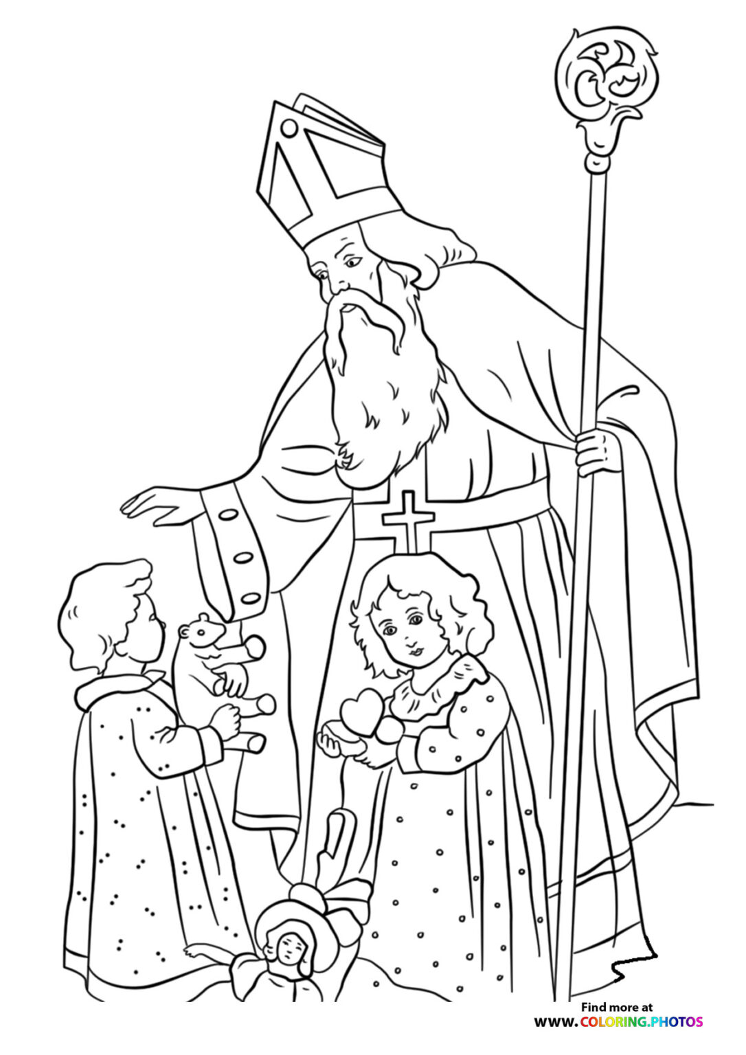 Saint Nicholas Day - Coloring Pages for kids | Free and easy print