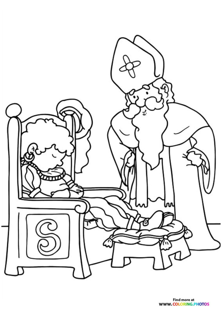 Saint Nicholas Day - Coloring Pages for kids | Free and easy print