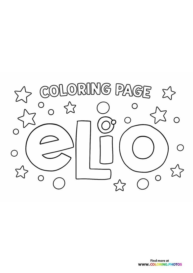 Star Elio Logo - Coloring Pages for kids