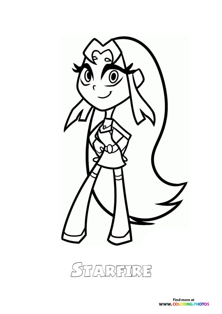Starfire Teen Titans Go - Coloring Pages for kids