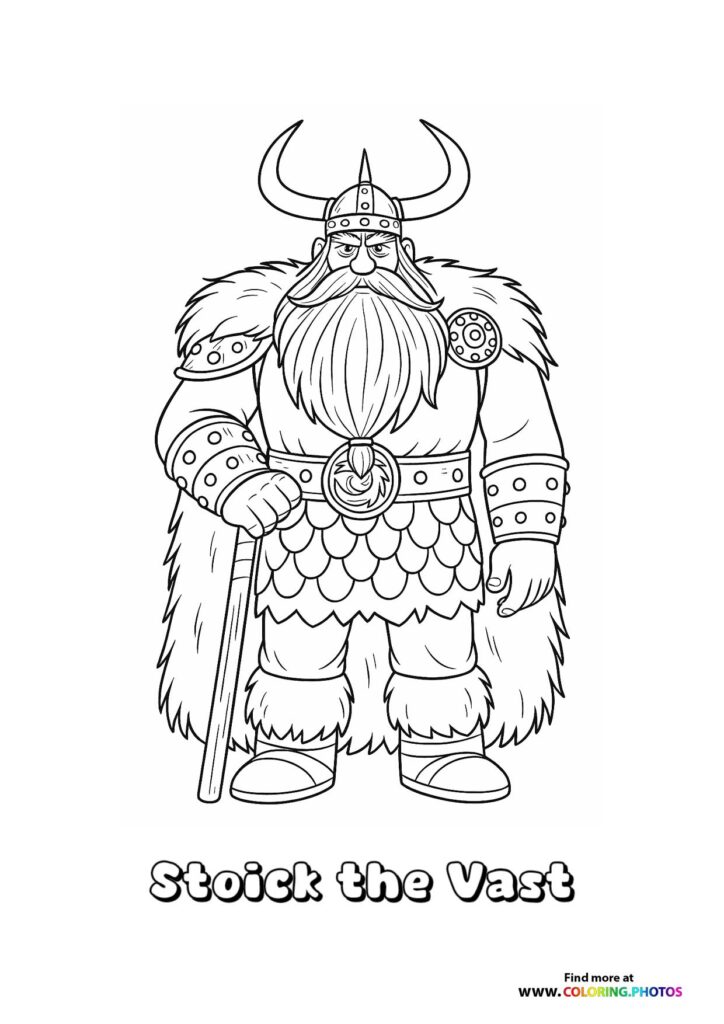 Stoick the Vast - Coloring Pages for kids