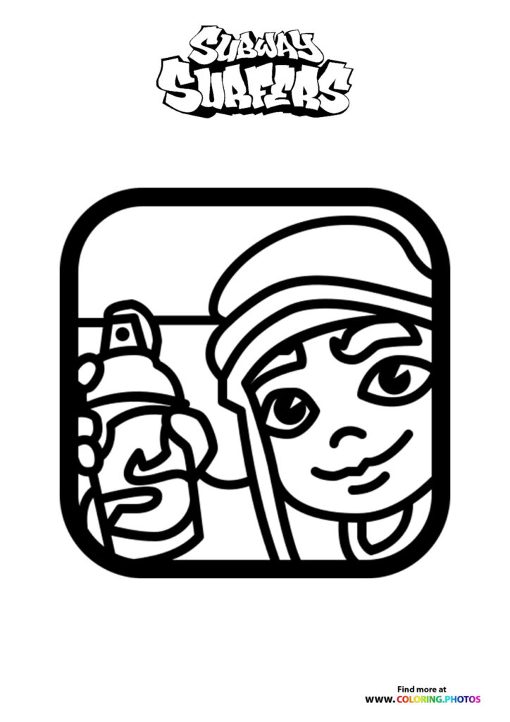 Tricky from Subway Surfers - Coloring Pages for kids