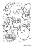 Sunny Bunnies - Coloring Pages for kids
