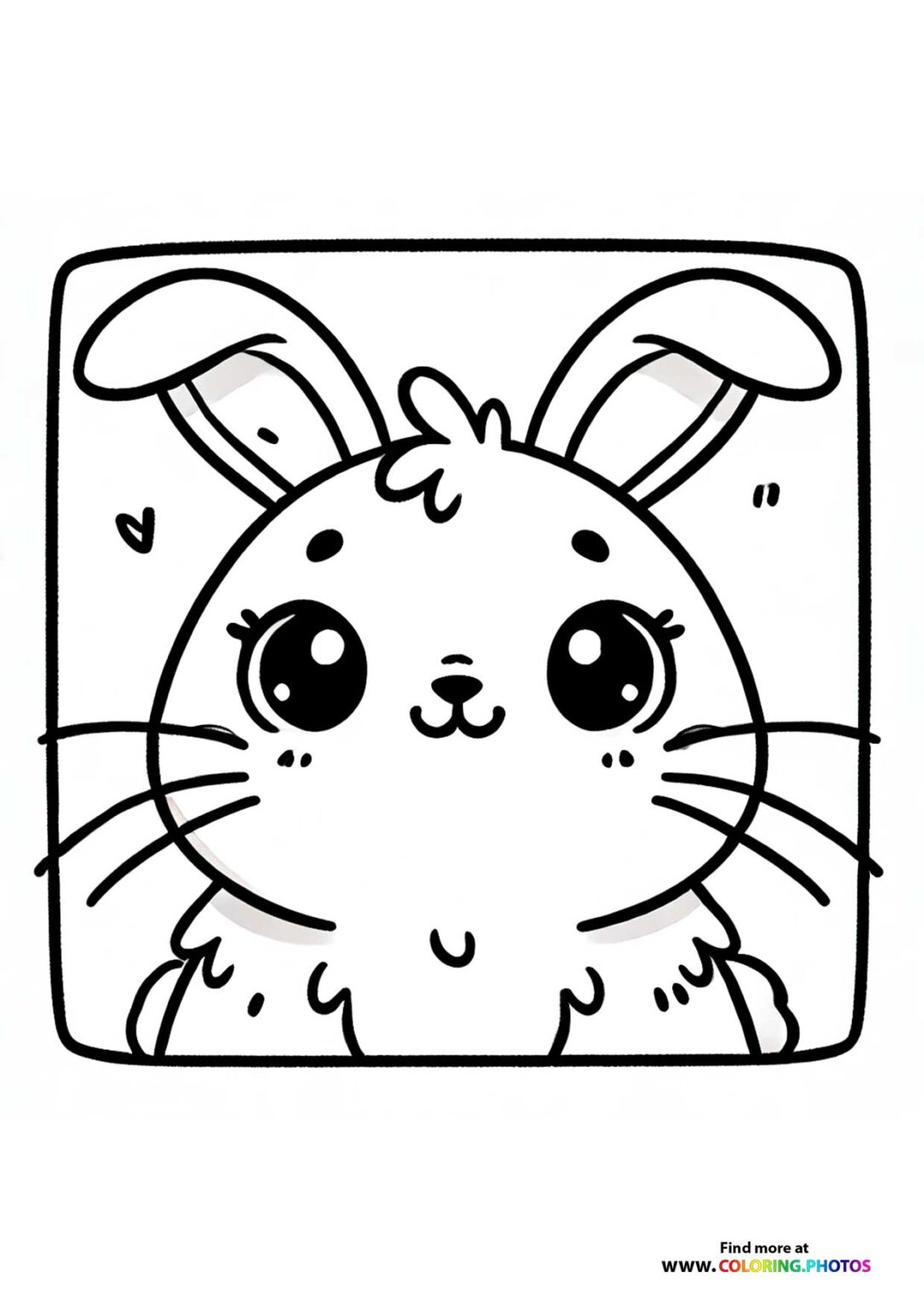Cute little bunny - Coloring Pages for kids