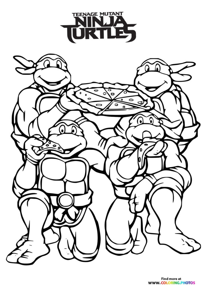 TMNT - Coloring Pages for kids