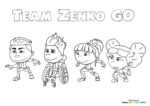 Team Zenko Go - Coloring Pages for kids
