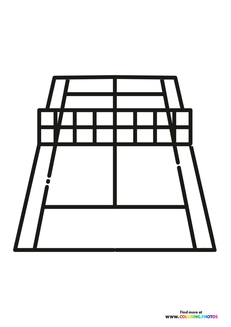 Tennis - Coloring Pages for kids | 100% free print or download