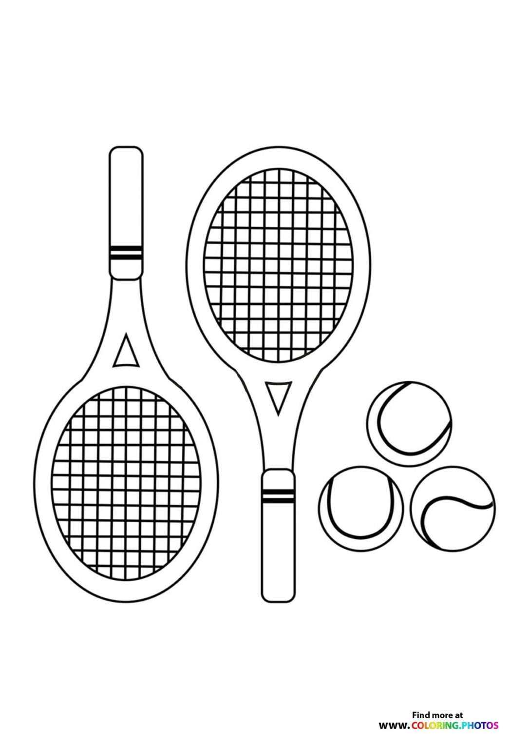 Tennis - Coloring Pages for kids | 100% free print or download