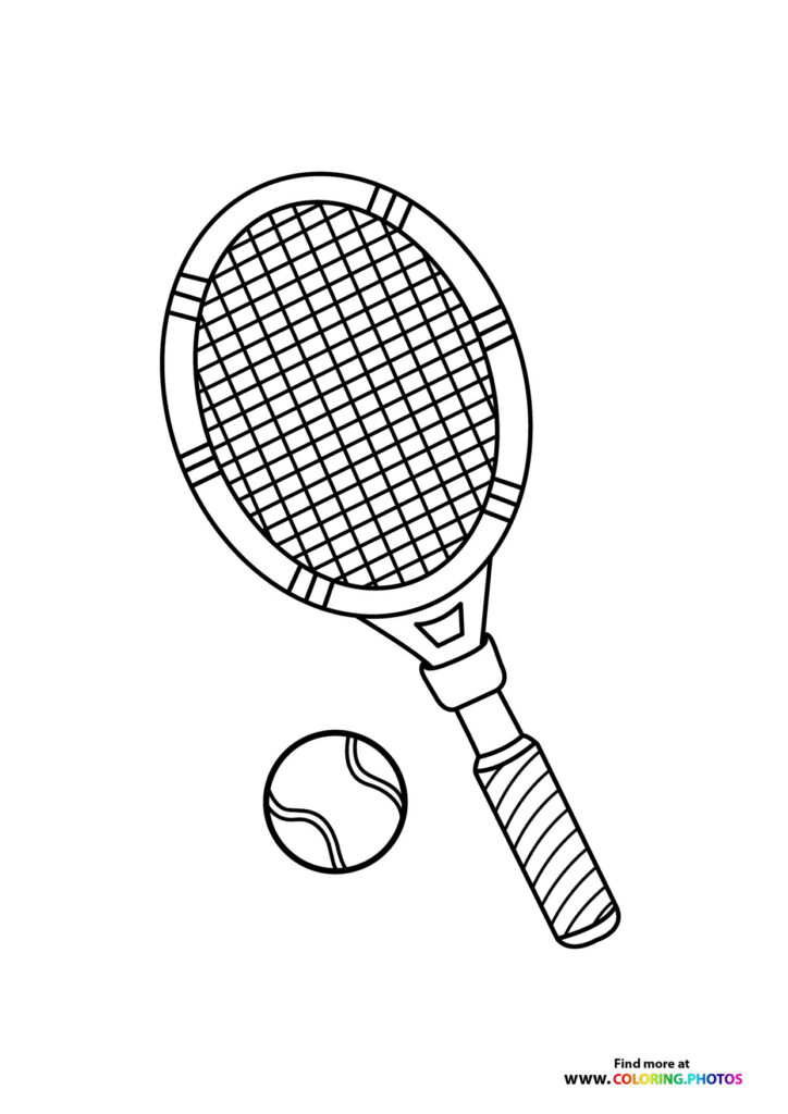 Tennis - Coloring Pages for kids | 100% free print or download