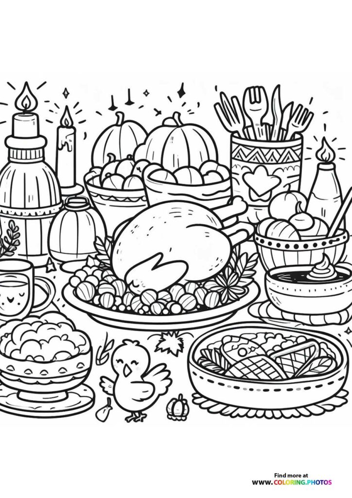 Food - Coloring Pages for kids | Free print or download