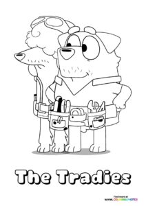 Blueys Neighbours - Coloring Pages for kids
