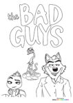 The Bad Guys movie - Coloring Pages for kids