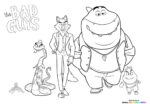 The bad guys gang - Coloring Pages for kids