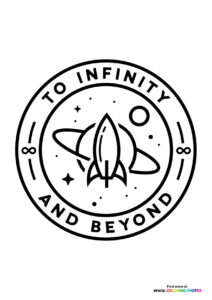 To infinity and beyond - Coloring Pages for kids