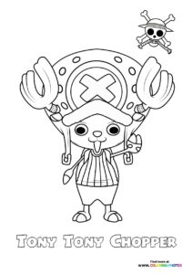 Tony Tony Chopper from One Piece - Coloring Pages for kids