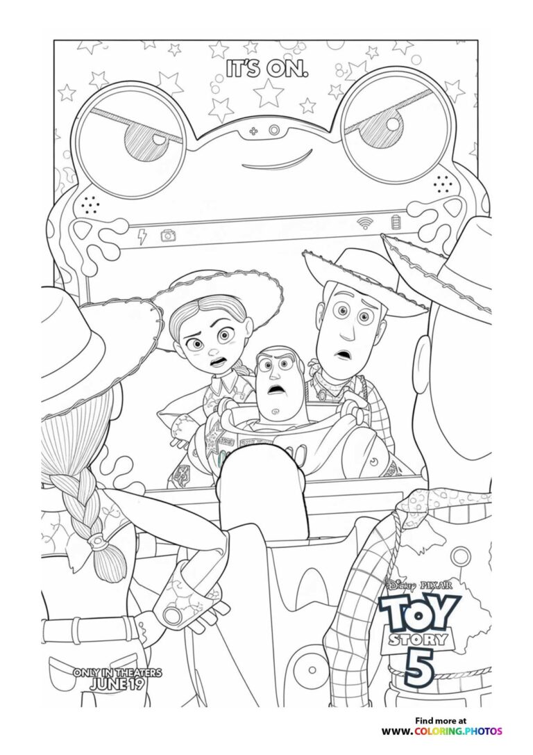Toy Story 5 Poster - Coloring Pages for kids