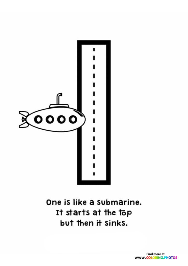 Number 7 Numberblocks - Coloring Pages for kids