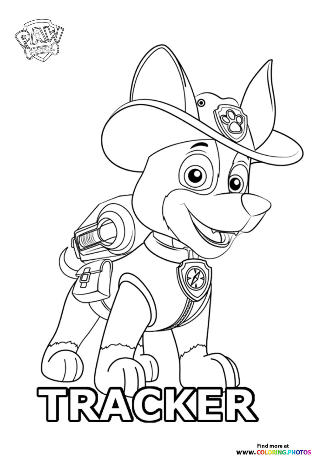 Tracker - Coloring Pages for kids
