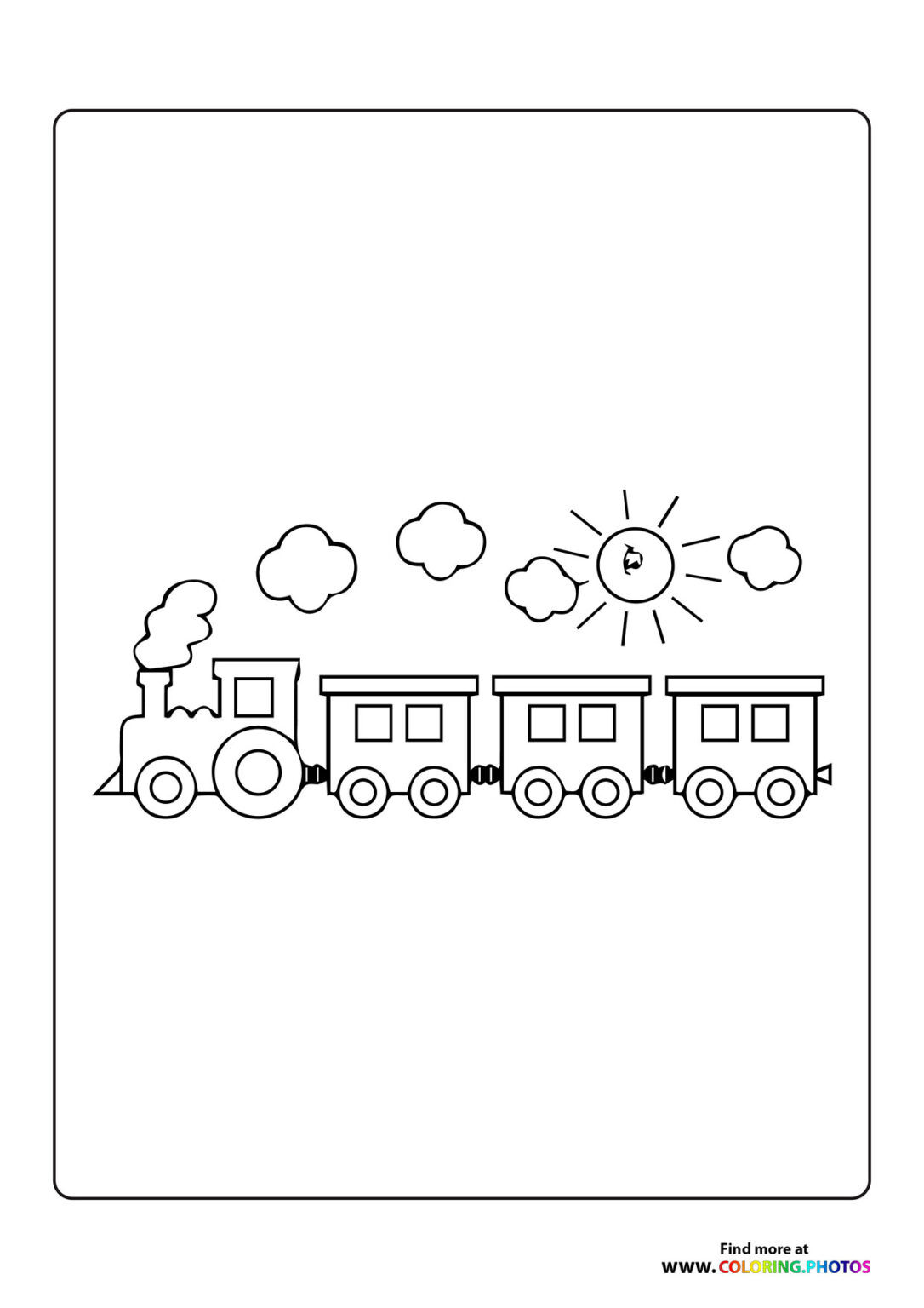 Trains - Coloring Pages for kids | Free and easy print or download