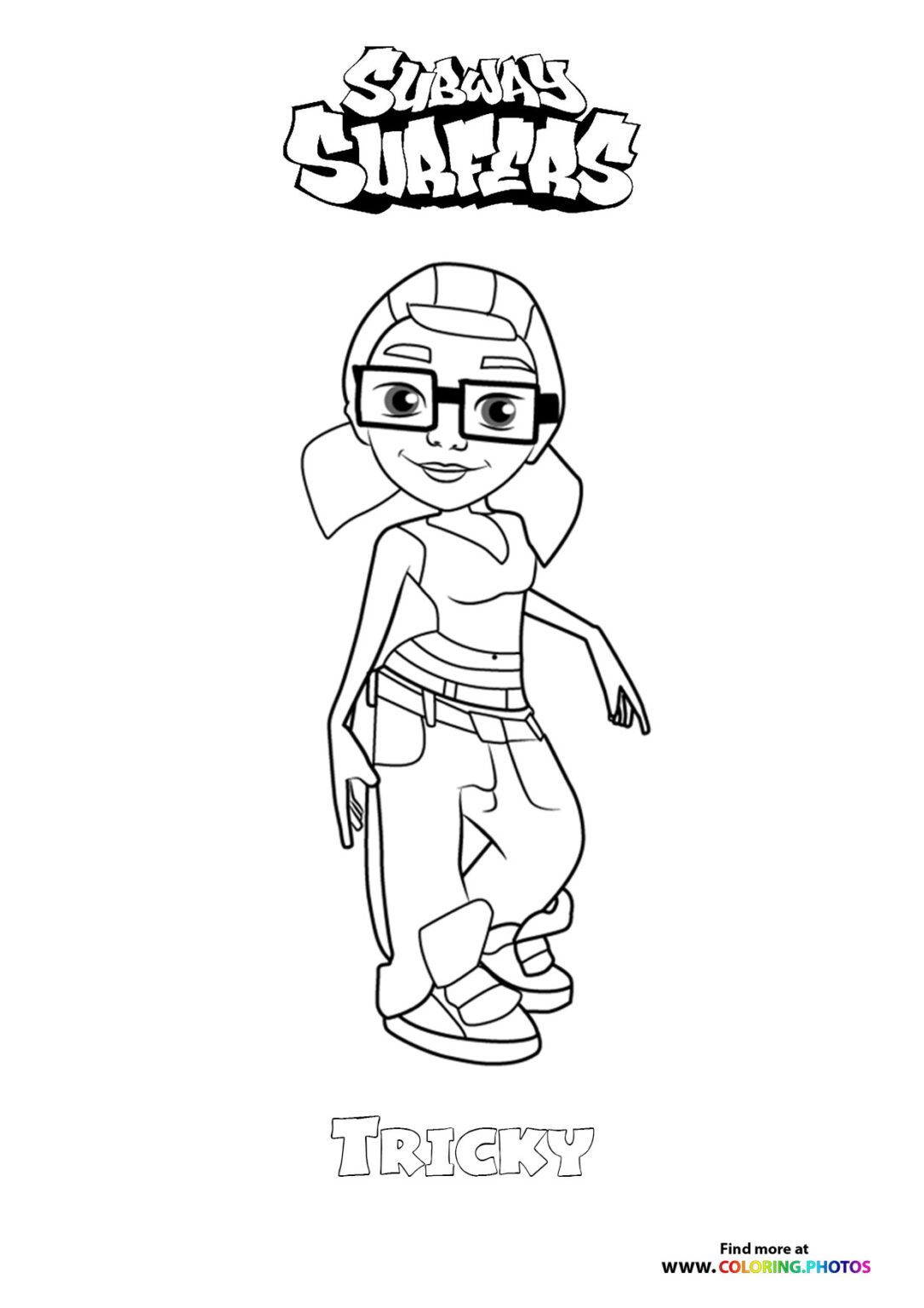 Subway Surfers logo - Coloring Pages for kids
