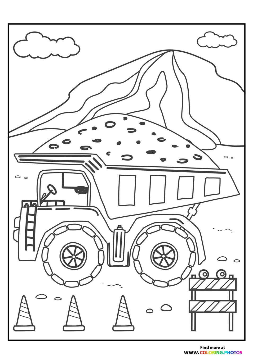 Construction site - Coloring Pages for kids