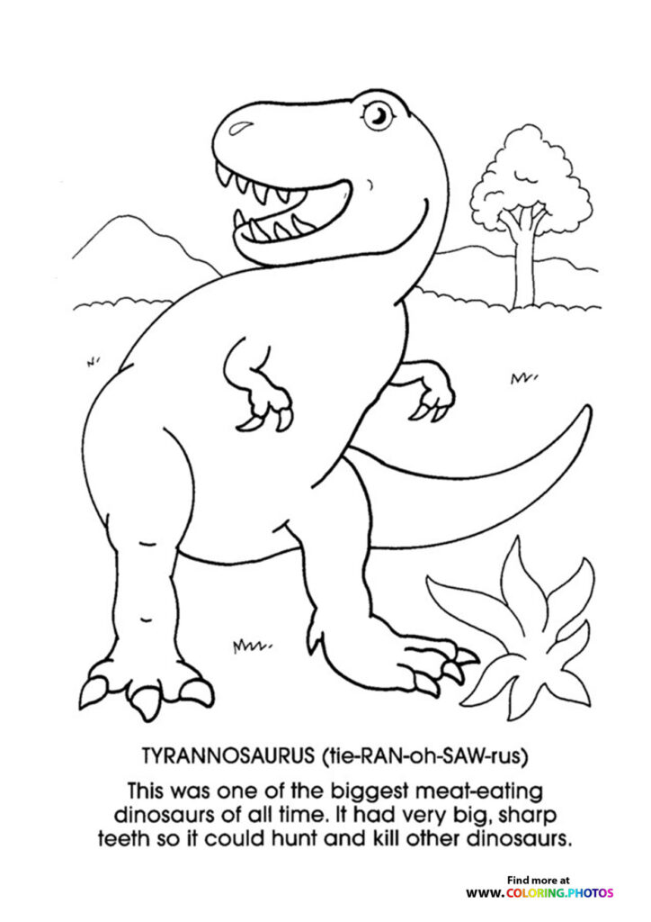 Tyrannosaurus - Coloring Pages for kids