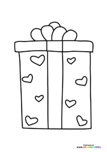 Valentines day gift - Coloring Pages for kids