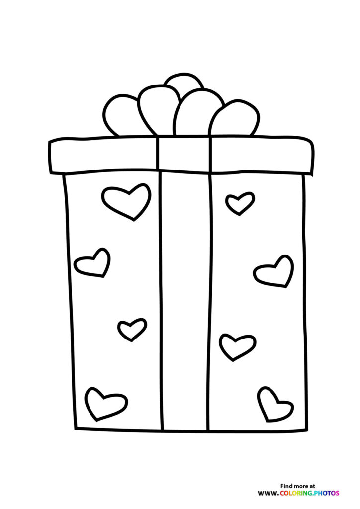 Valentines day gift - Coloring Pages for kids