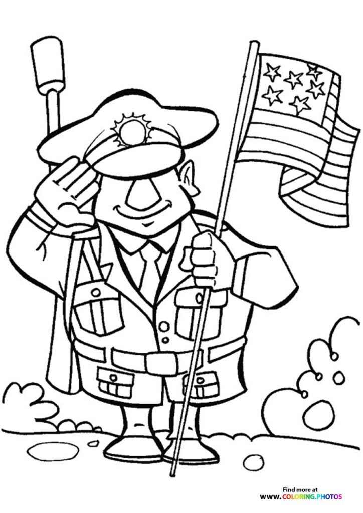 Veterans Day - Coloring Pages for kids | Free and easy print or download