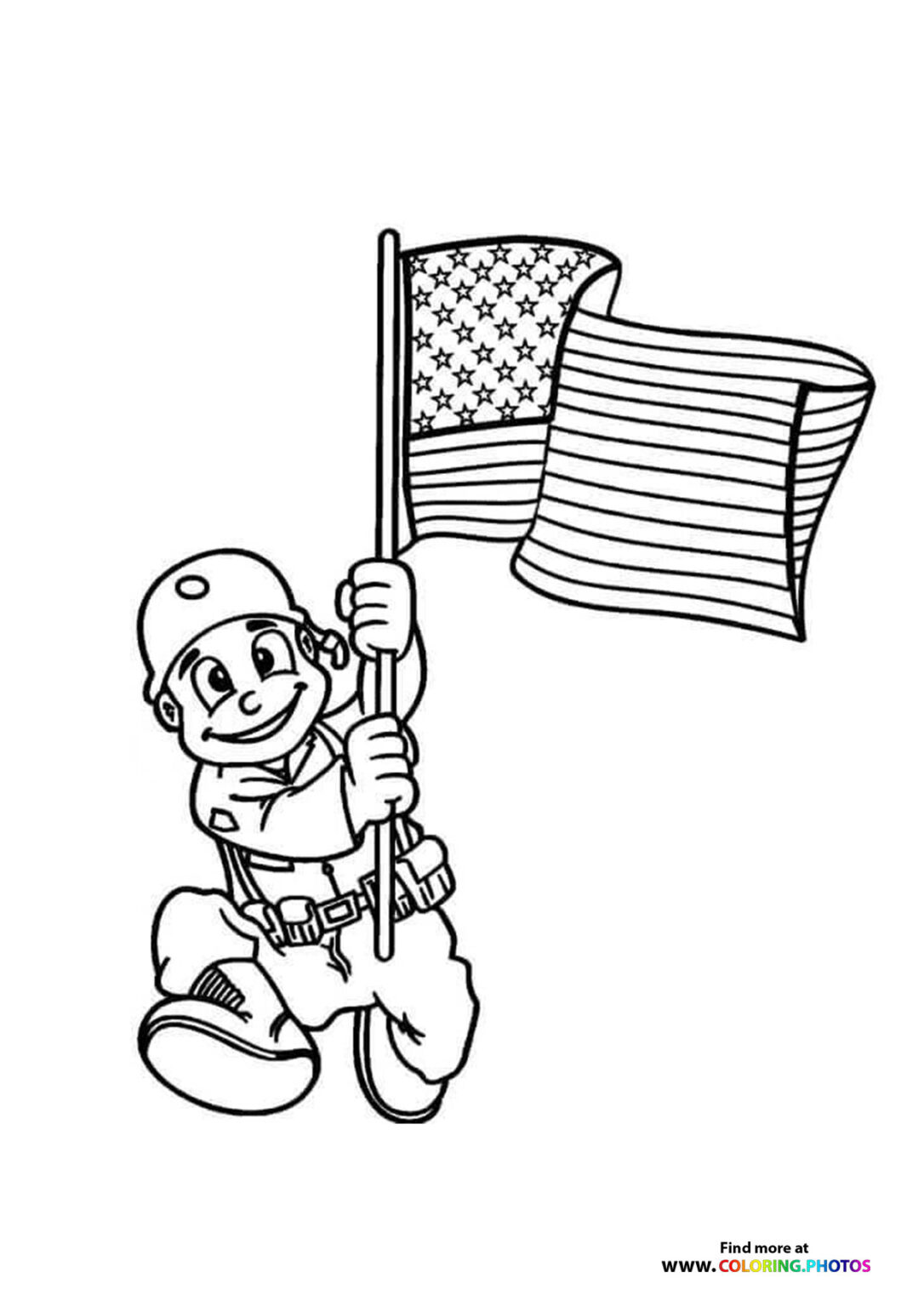 Veterans Day - Coloring Pages for kids | Free and easy print or download